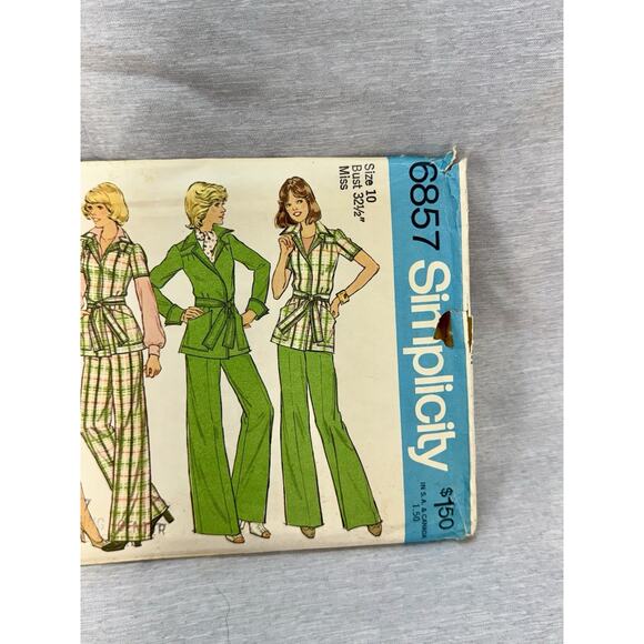 Simplicity | Office | Vintage 974 Simplicity Sewing Pattern 6857 Size 1 ...